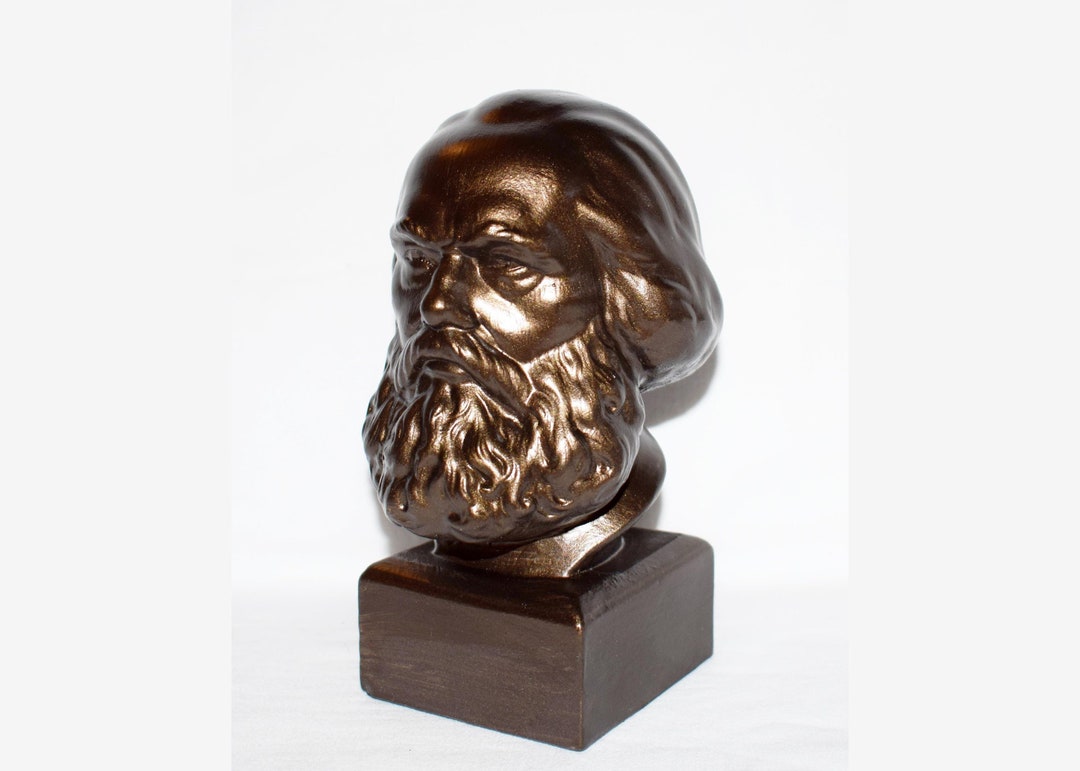 Karl Marx Bust Classic Soviet Variant Figure USSR Sculpture Head ...