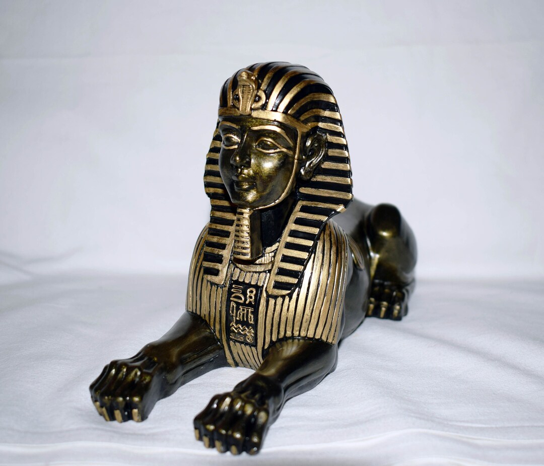 Egypt Figure Sphinx Pharaoh Tutankhamun Sculpture King Statue God ...