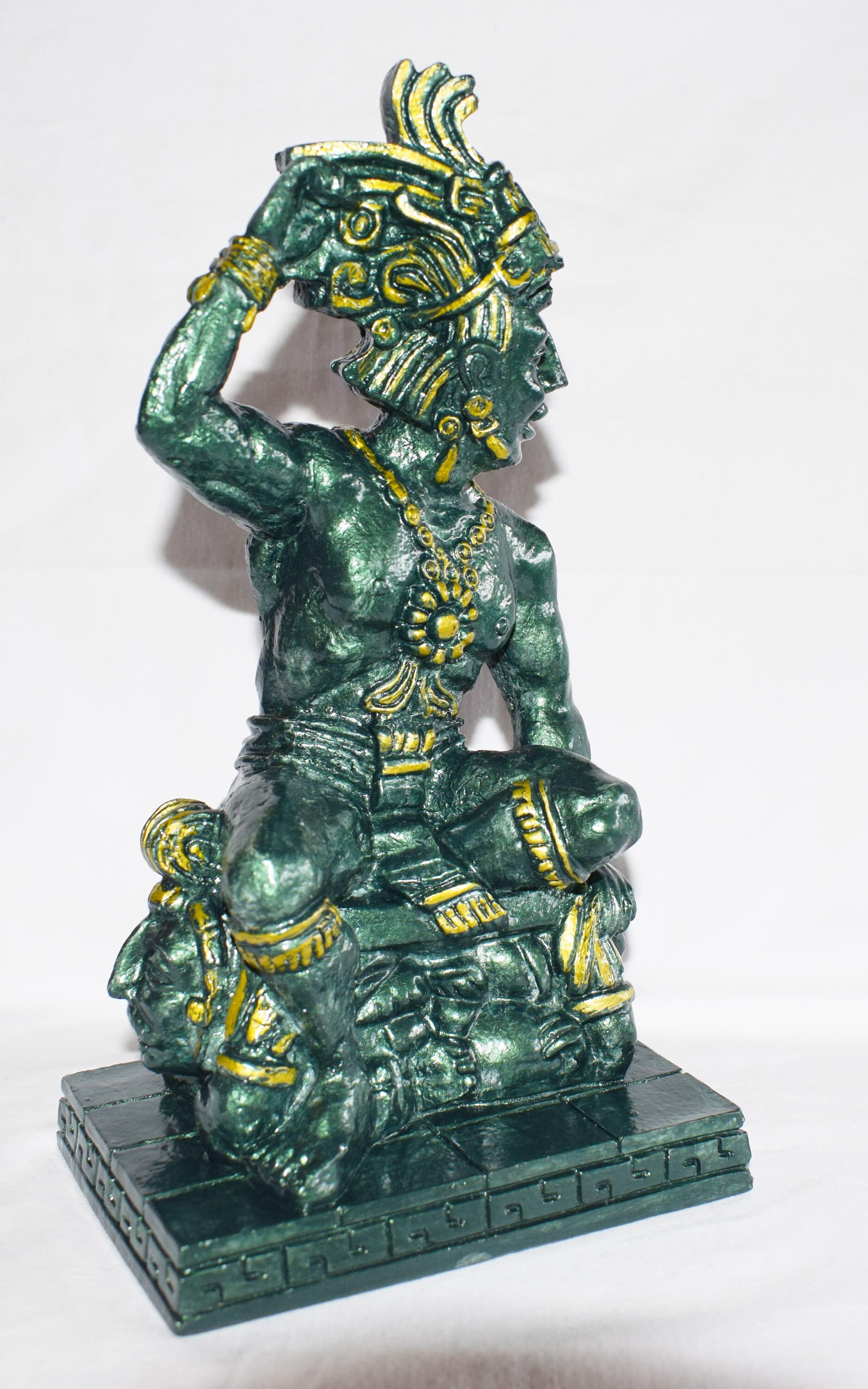 Mayan Figure Chac Zutz Lord of Fire From the Slave Tablet Inca Pre ...