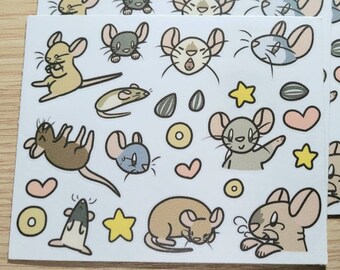 Rat Sticker Sheet | Etsy
