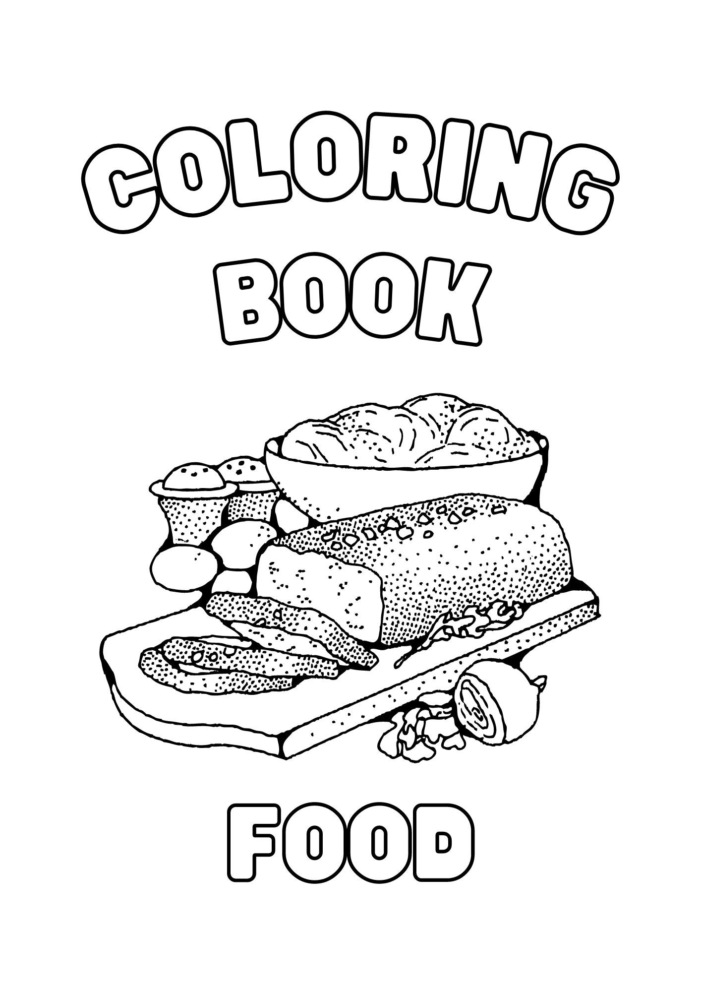 Food Coloring Pages, Fun Kit. - Etsy
