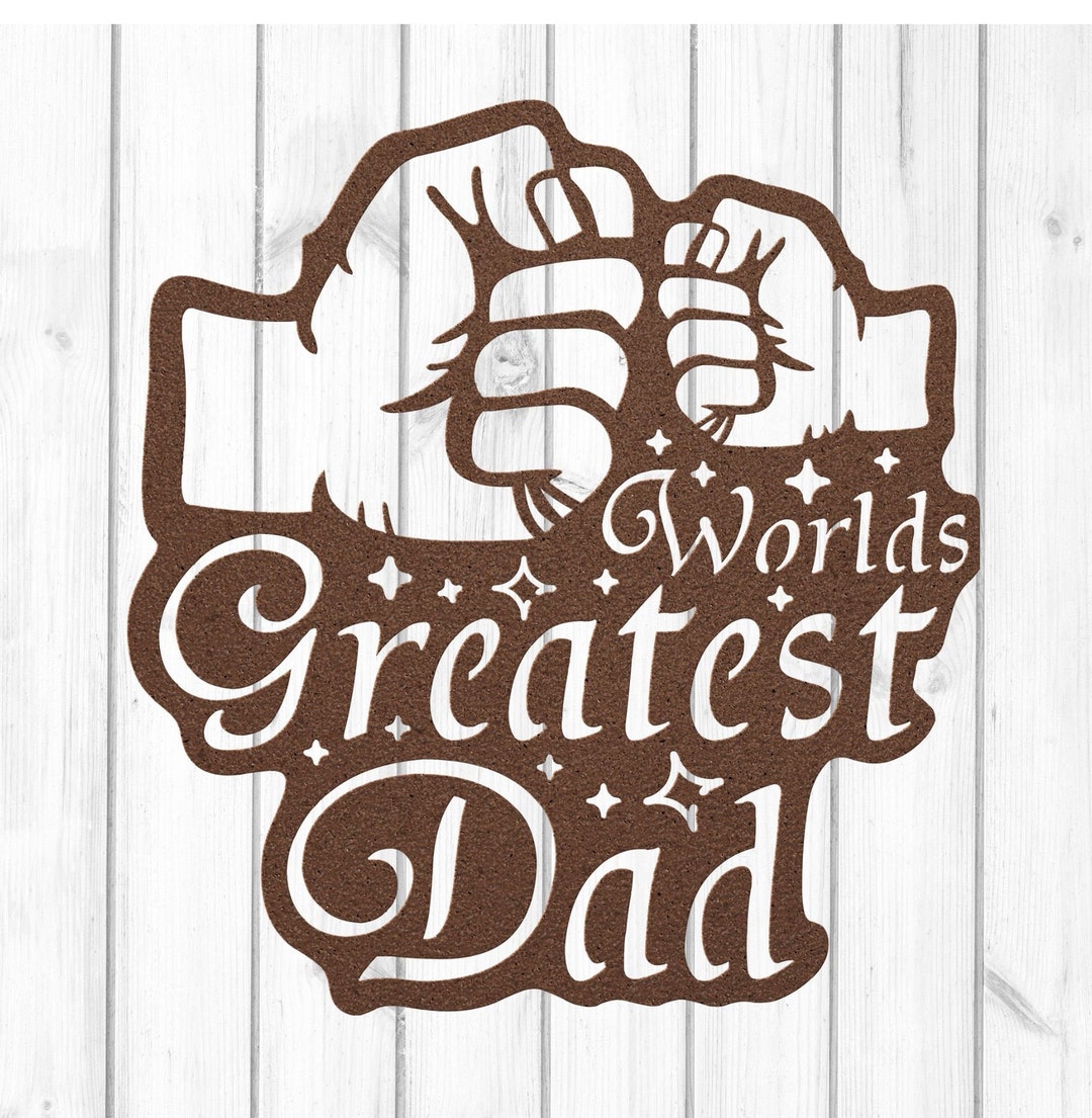 Worlds Greatest Dad Metal Sign, Father Gift for Dad, Father's Day Gifts ...