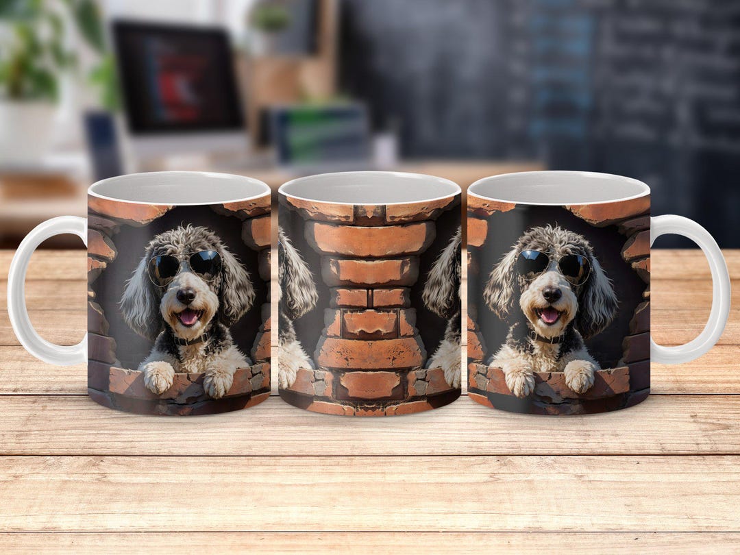 Cute Dog Ceramic Full Wrap Mug, PNG Download Digital File, 11oz and ...