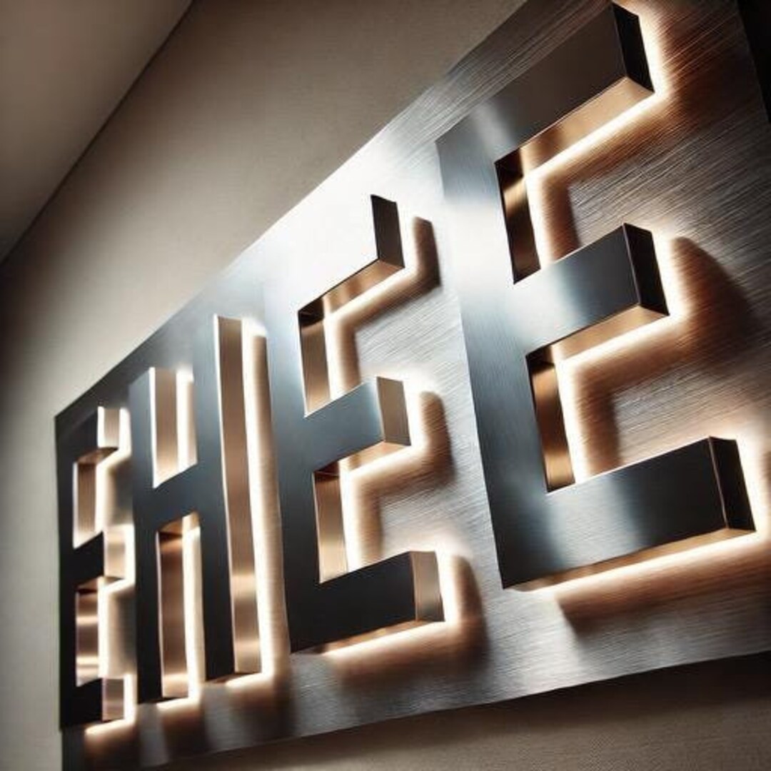 Custom Backlit Sign Backlit Logo Sign Custom Business Sign LED Light ...