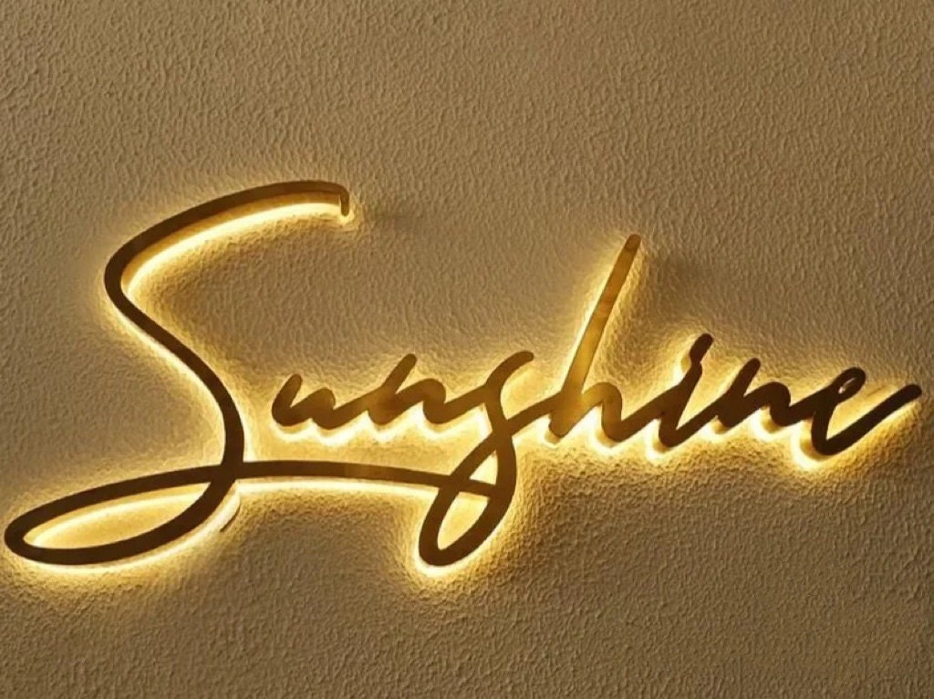 Letrero comercial personalizado / Letrero retroiluminado 3d / - Etsy México