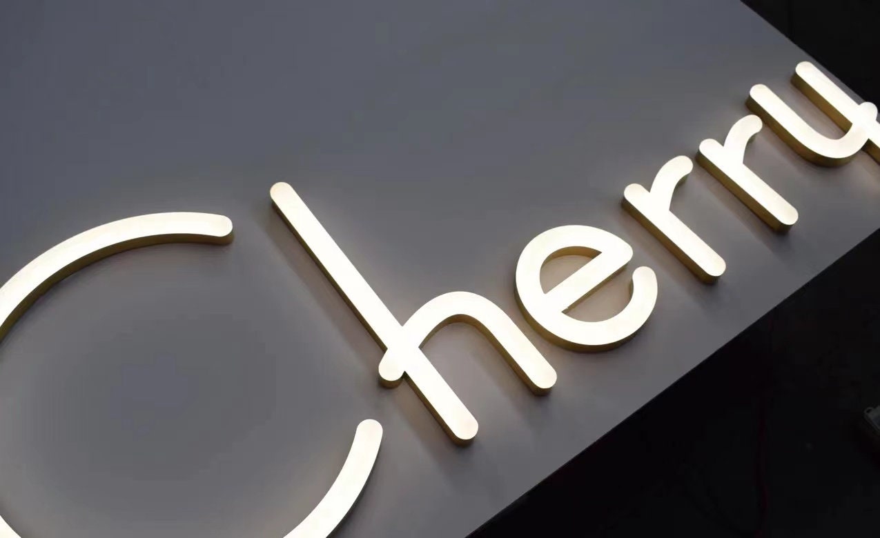 Custom Logo Sign-custom Lightbox-backlit Logo Sign Frontlit - Etsy