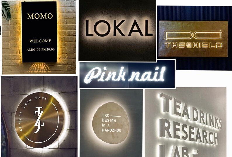 Custom Logo Sign-backlit Logo Sign Signage for Business - Etsy