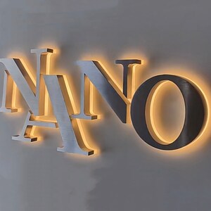 Custom Business Sign 3d Backlit Sign Metal Backlit Signs - Etsy