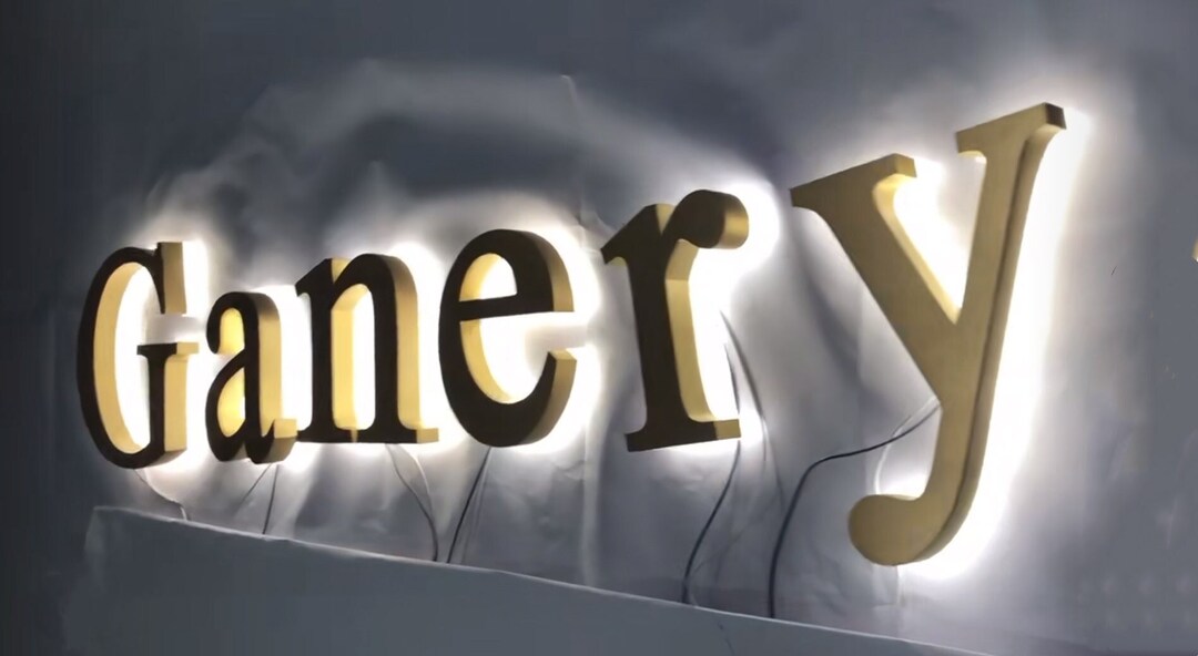 3D Backlit Sign Custom Metal Backlit Sign 3D Logo Sign - Etsy