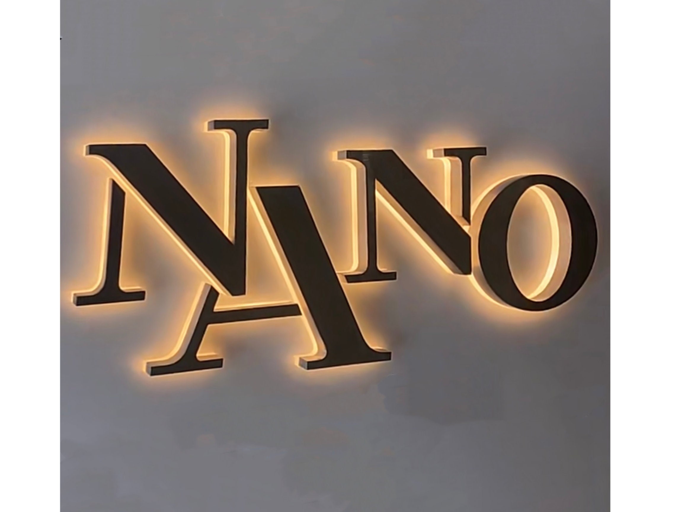 Custom 3D Backlit Sign 3D Metal Business Sign Metal LED - Etsy