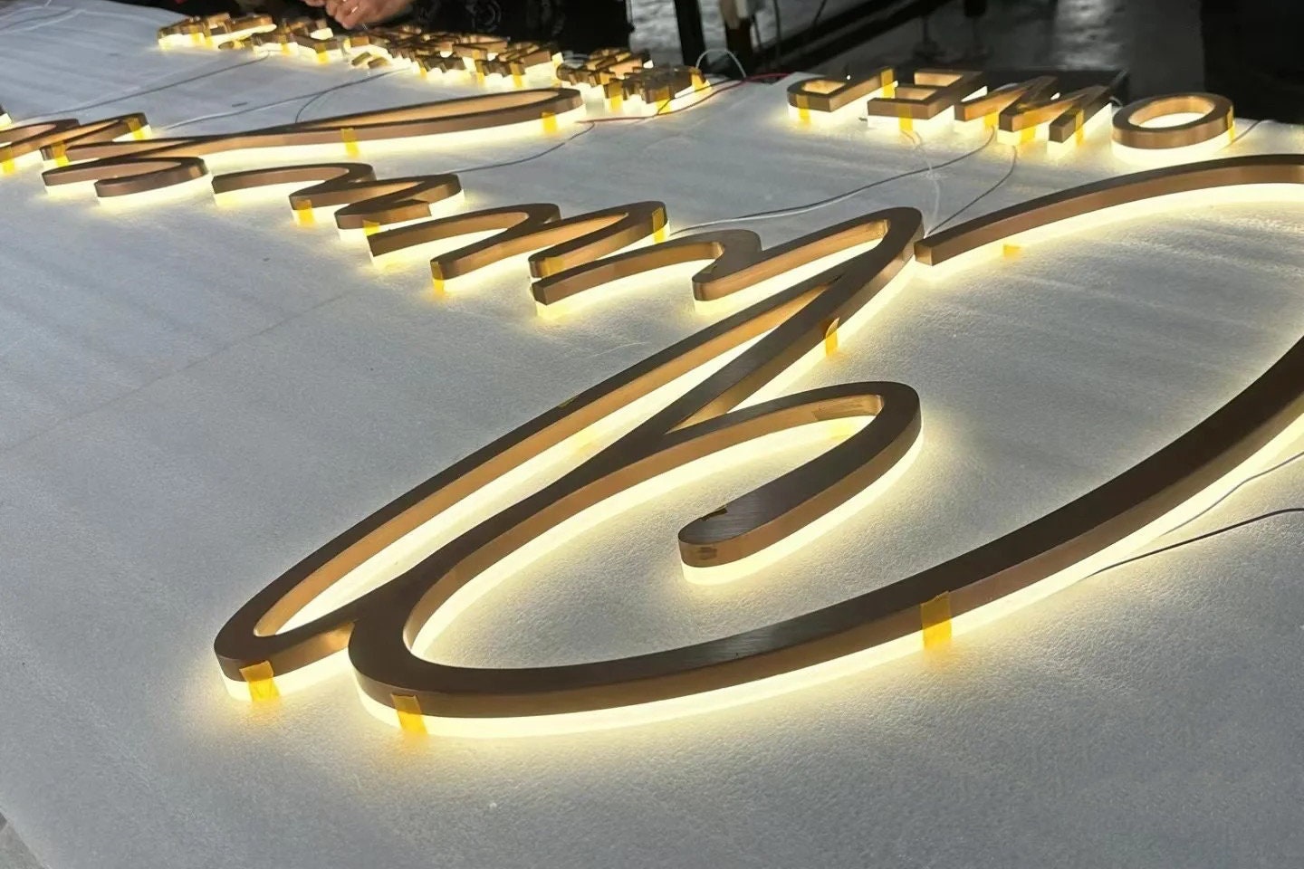 Custom Business Sign Metal Backlit Sign Acrylic Led Sign - Etsy
