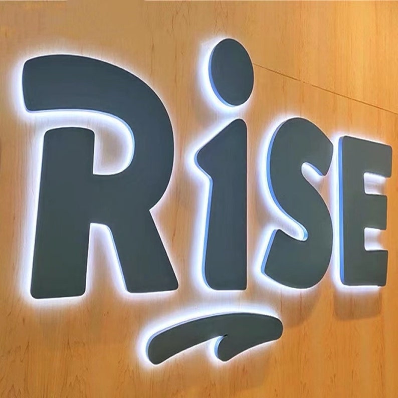 Custom Business Sign 3d Backlit Sign Metal Backlit Signs Custom Acrylic ...