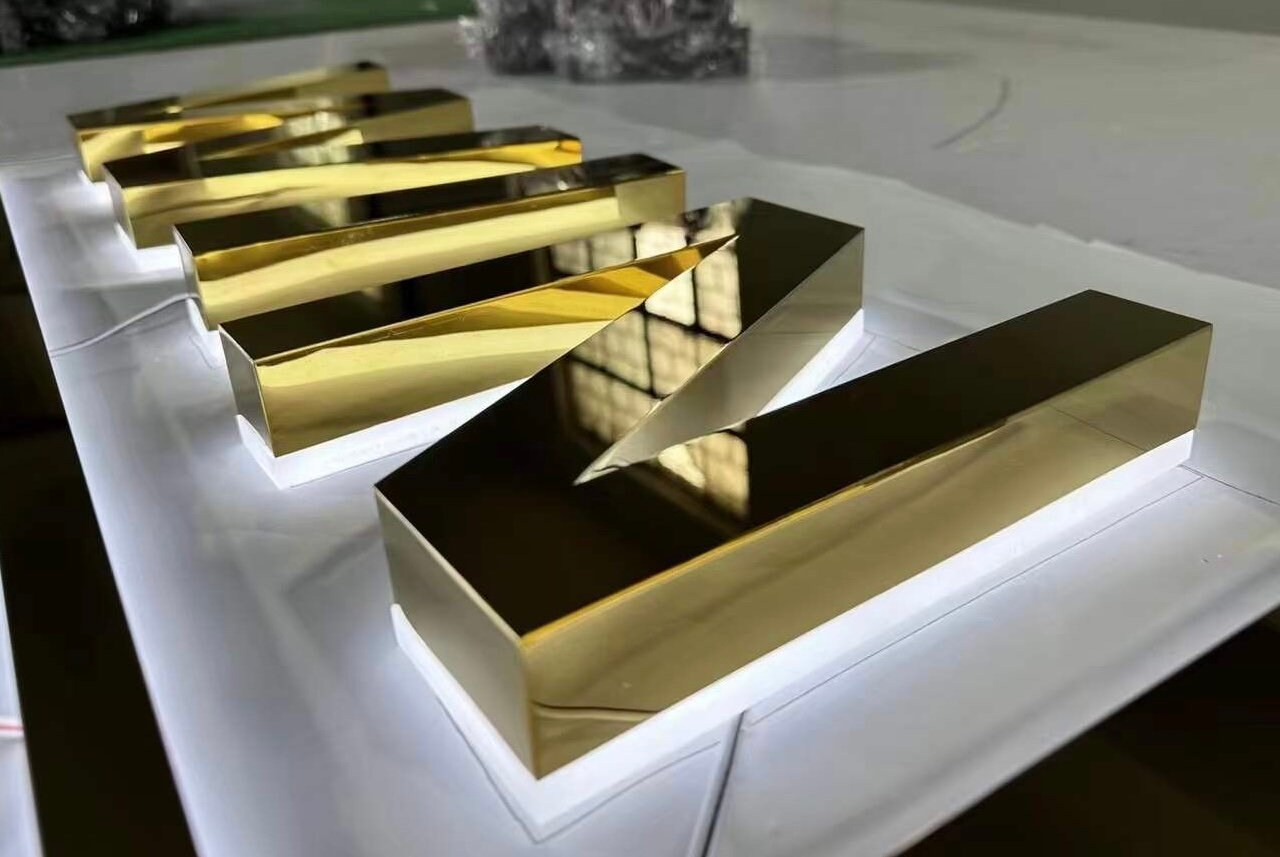 Custom 3D Backlit Sign 3D Metal Business Sign Metal LED Sign Acrylic ...