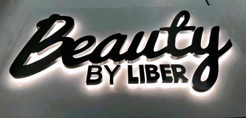 Custom Business Sign 3d Backlit Sign Metal Backlit Signs - Etsy