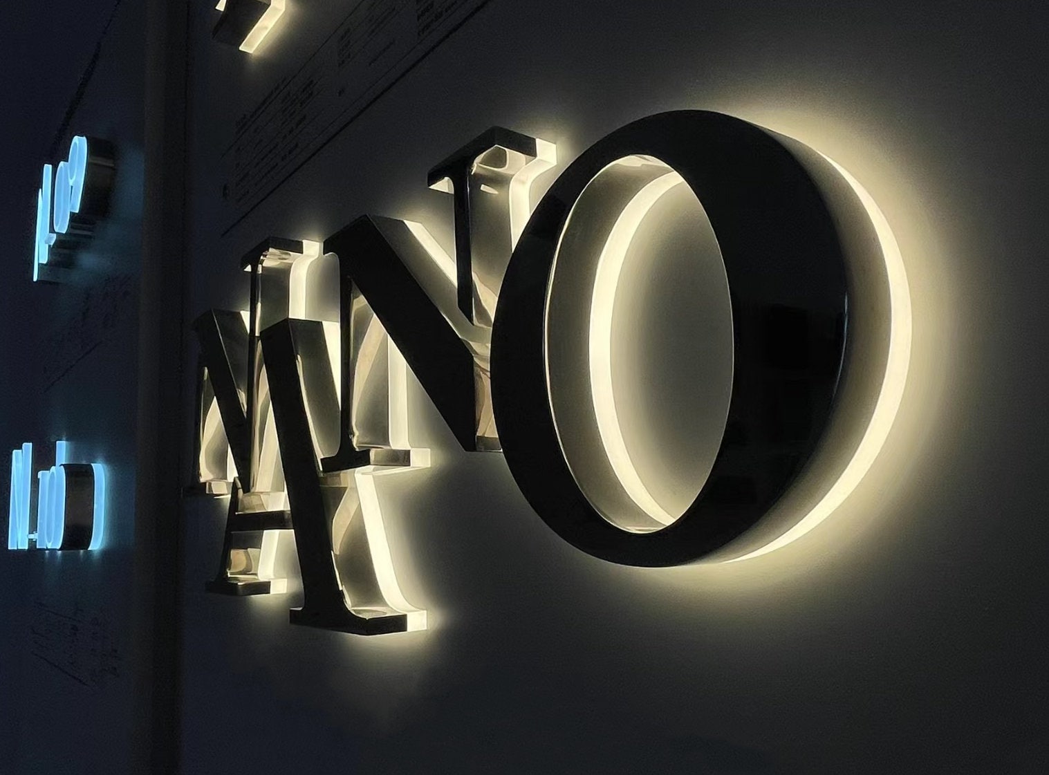 3d Backlit Sign, 3d Led Signage, Custom Outdoor Logo, Light Sign 3d ...