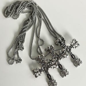 Ornate Gothic Cross Pendant Necklace - Etsy