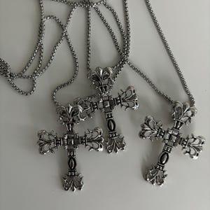 Ornate Gothic Cross Pendant Necklace - Etsy