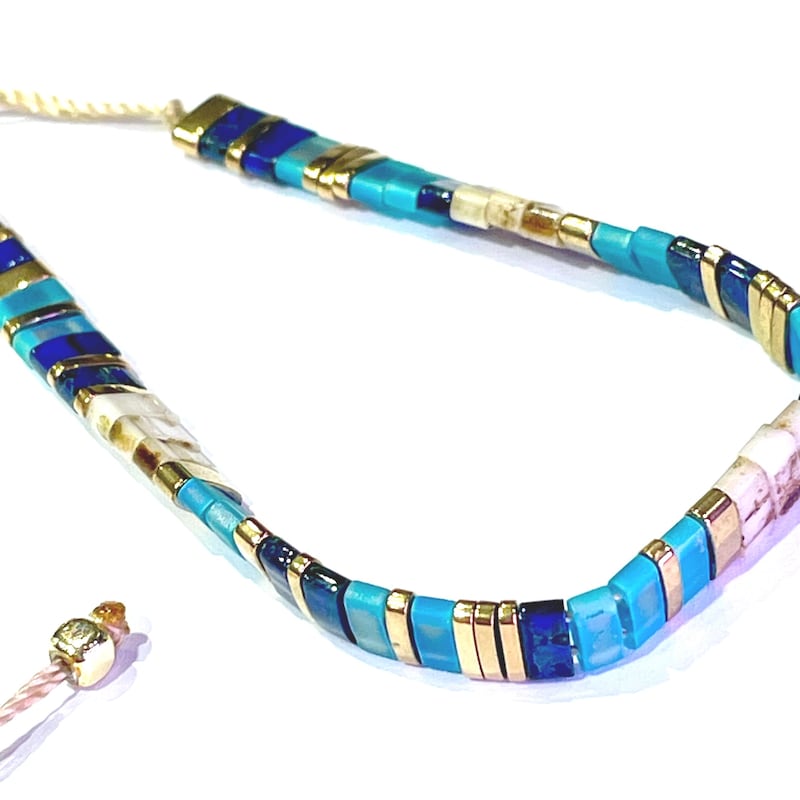 Holiday Miyuki Bracelet - Etsy UK