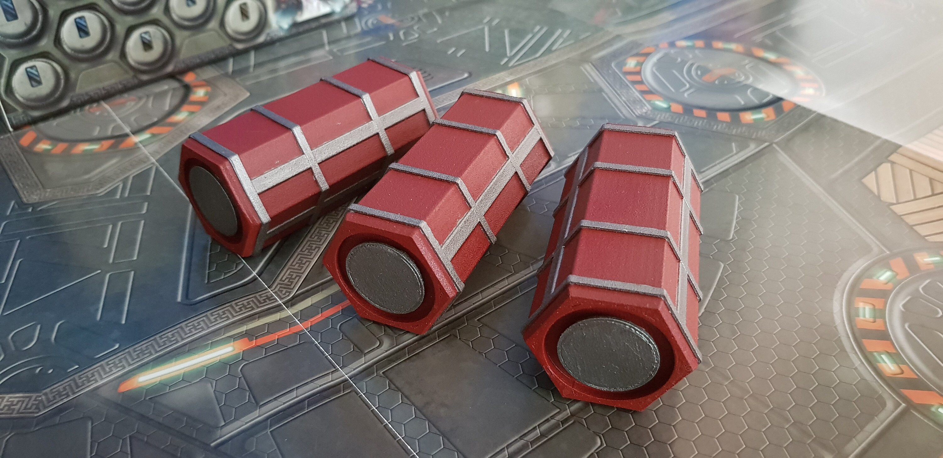 Sci-fi Hex Container Pods. 28/32mm Scale. SET OF 5. Tabletop Wargaming ...