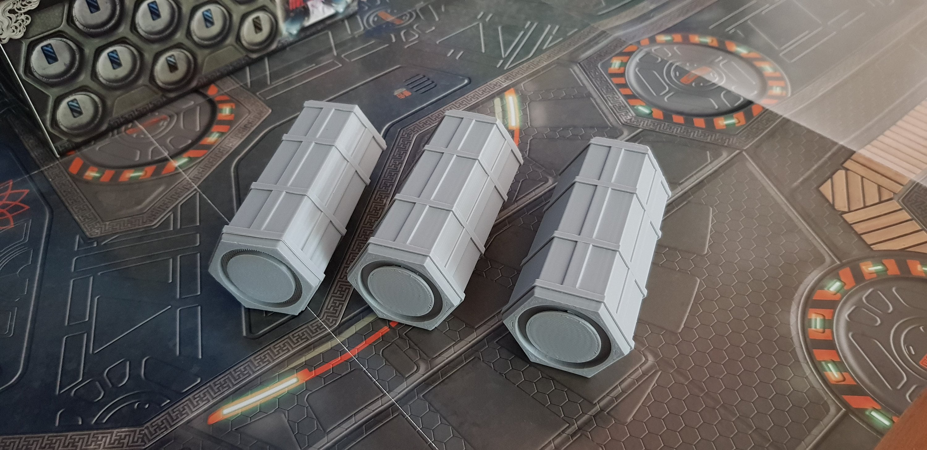 Sci-fi Hex Container Pods. 28/32mm Scale. SET OF 5. Tabletop Wargaming ...