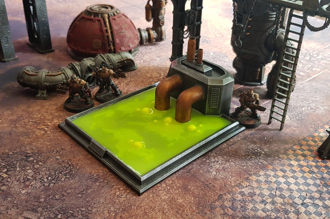 Toxic Waste Processing Station for Wargames/table Top Gaming - PAINTED ...