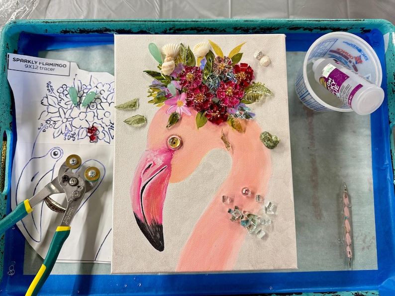 Flamingo Original Painting - Etsy