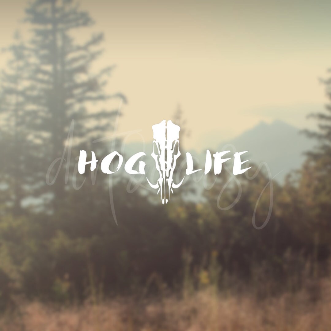 Hog Life Decal, Hog Life Stickers, Truck Decals, Stickers for Men ...