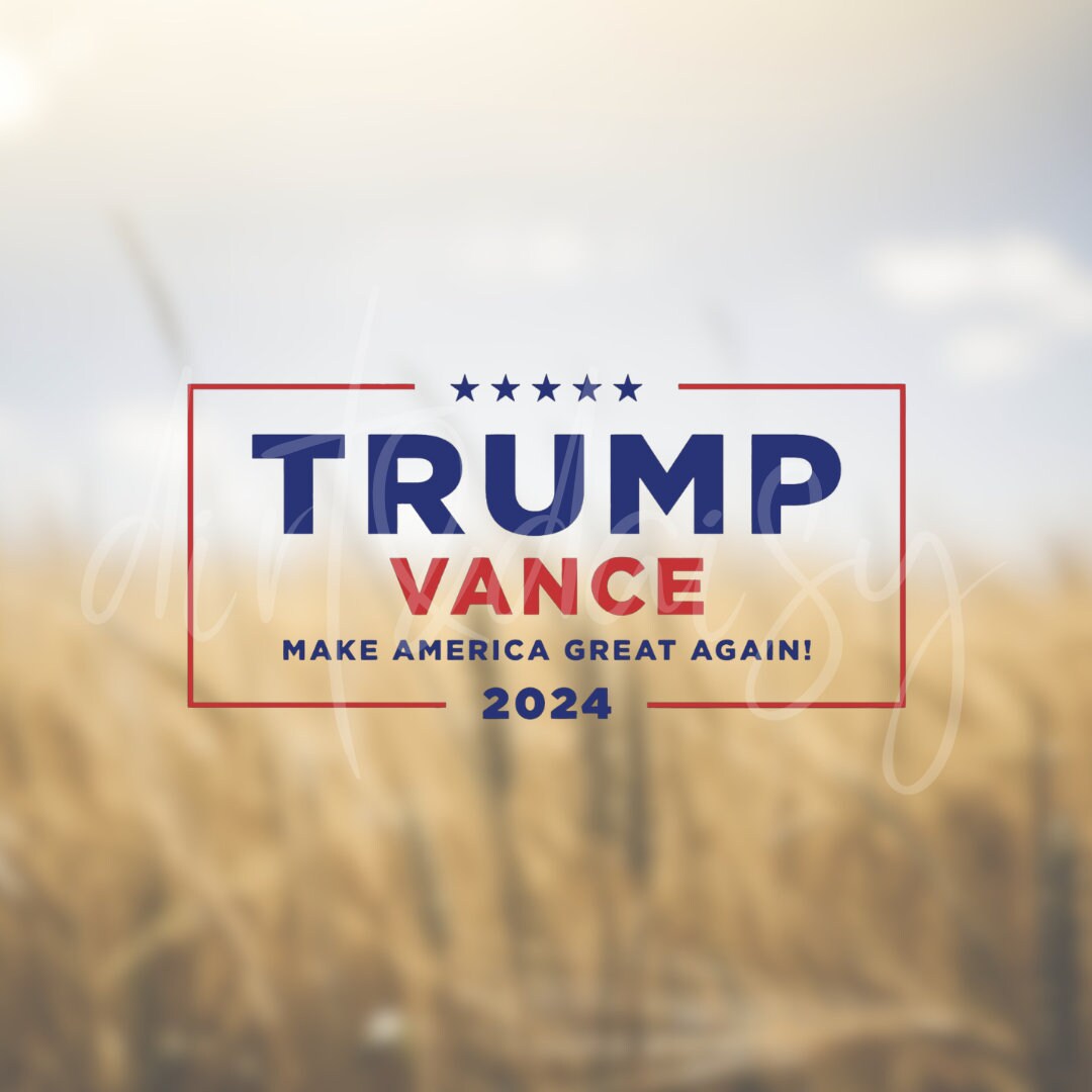 Trump Vance Decal, Trump 2024 Decal, Trump Decals, Pro Trump Sticker ...