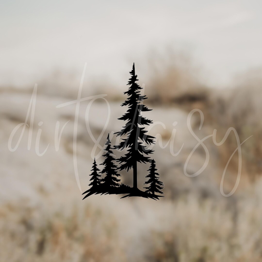 Fir Tree Decal, Tree Decals, Tree Stickers, Outdoorsy Stickers ...