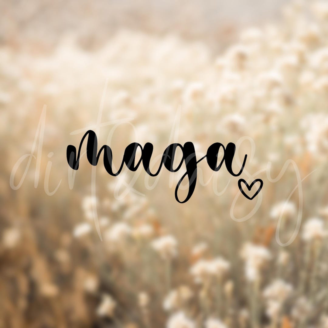 Maga Decal, Simple Maga Decal, Cursive Maga Decal, Girly Maga Decal ...