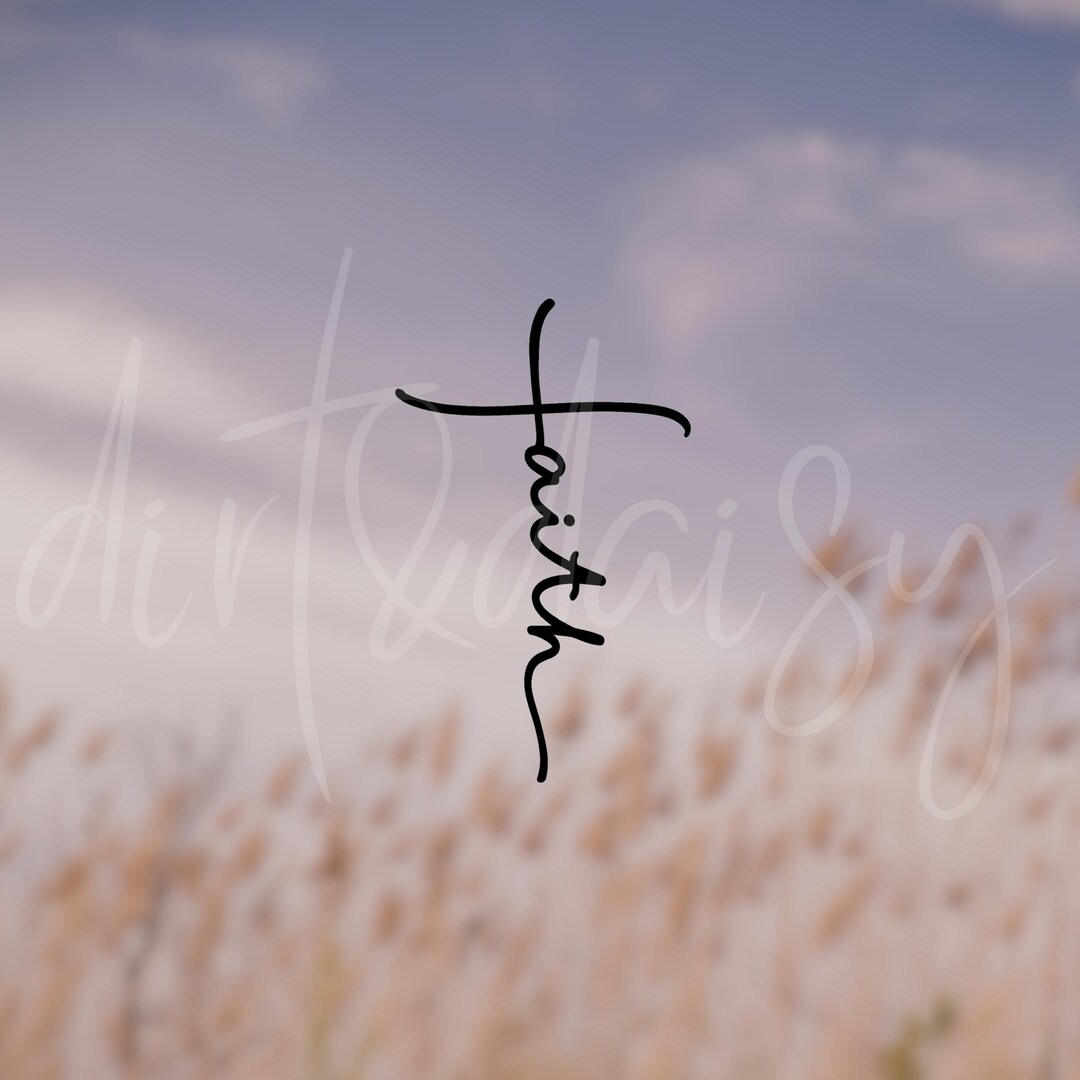 Faith Cross Decal, Faith Decal, Cross Stickers, Cross Car Decal, Cross ...