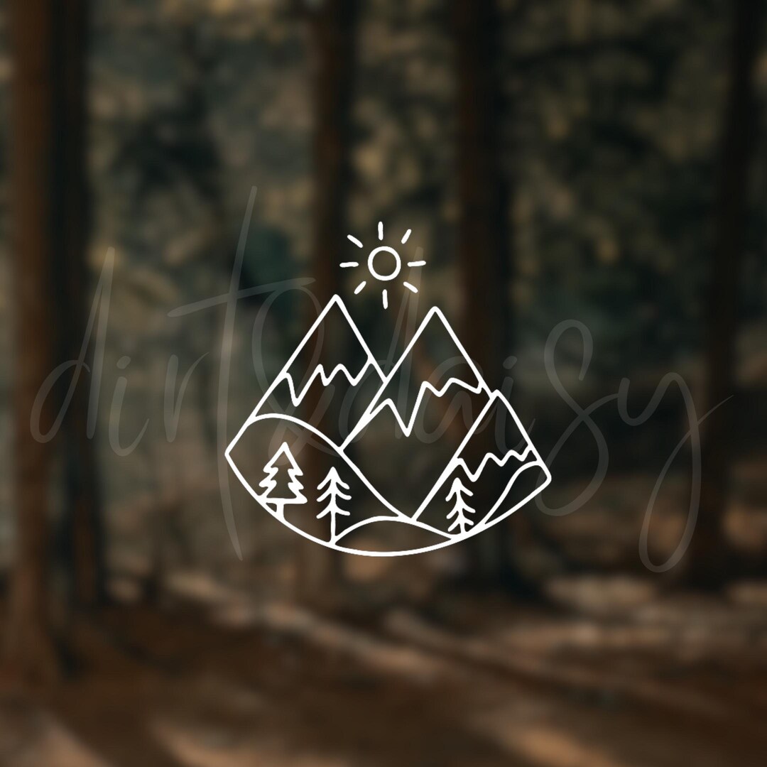 Mountain Decal, Outdoorsy Decal, Mountain Stickers, Outdoor Stickers ...