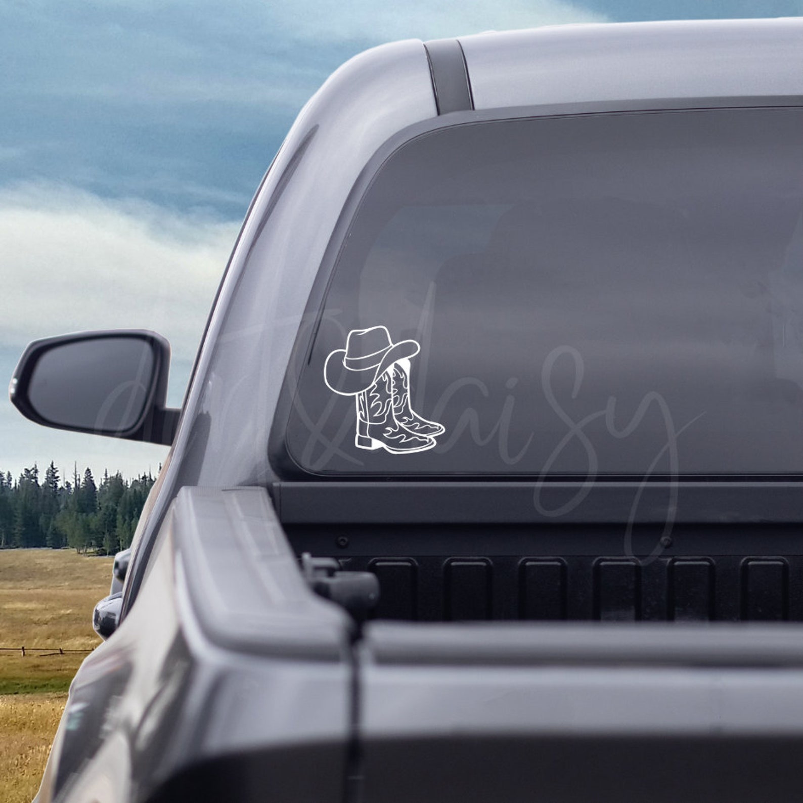 Cowboy Boot Decal, Cowboy Boot Sticker, Western Stickers, Cute Country ...