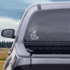 Cowboy Boot Decal, Cowboy Boot Sticker, Western Stickers, Cute Country ...