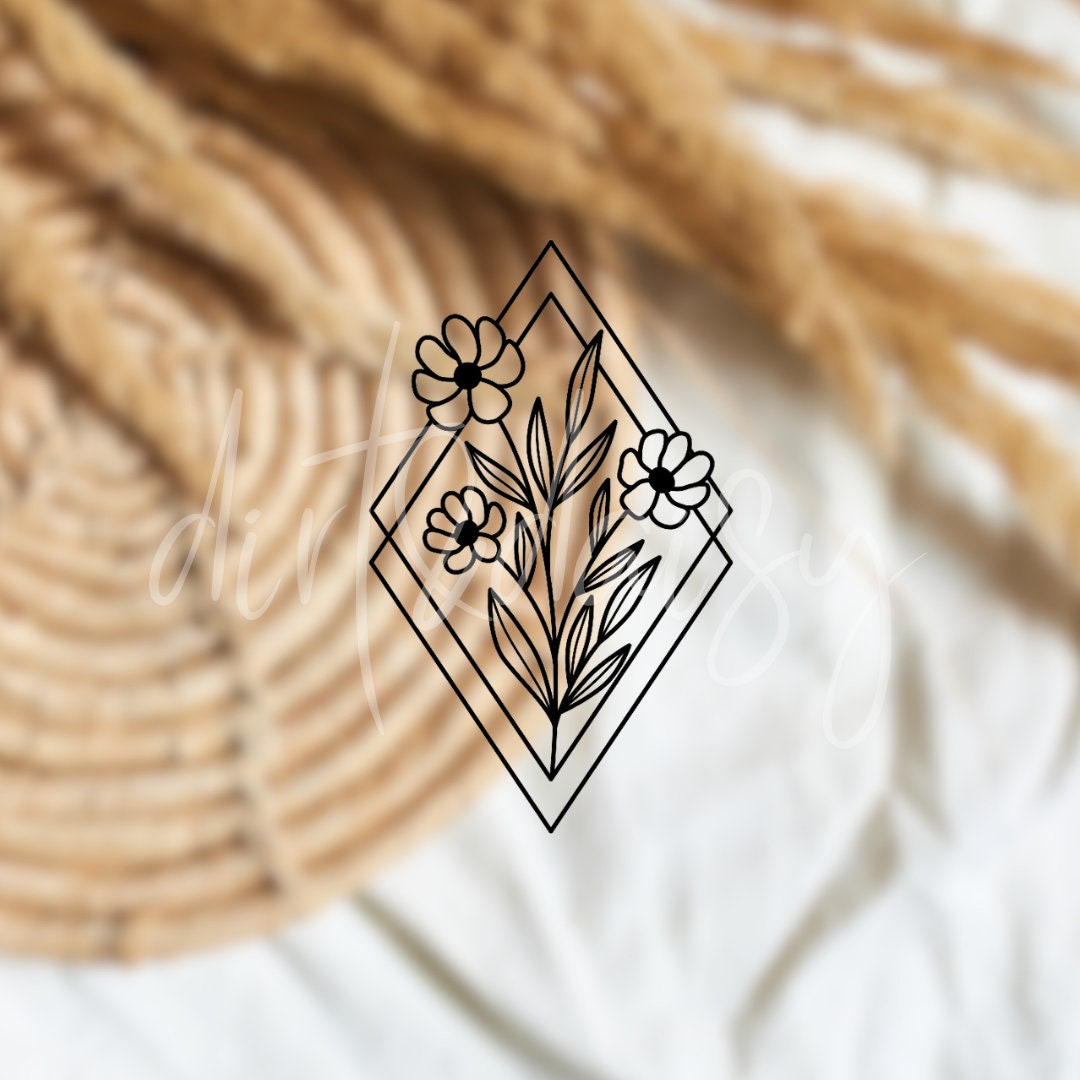 Wildflower Sticker, Wildflower Decals, Floral Stickers, Wildflower ...