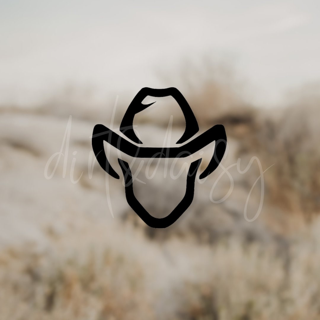 Cowboy Decal, Cowboy Hat Stickers, Cowboy Hat Decal, Truck Decal, Gifts ...