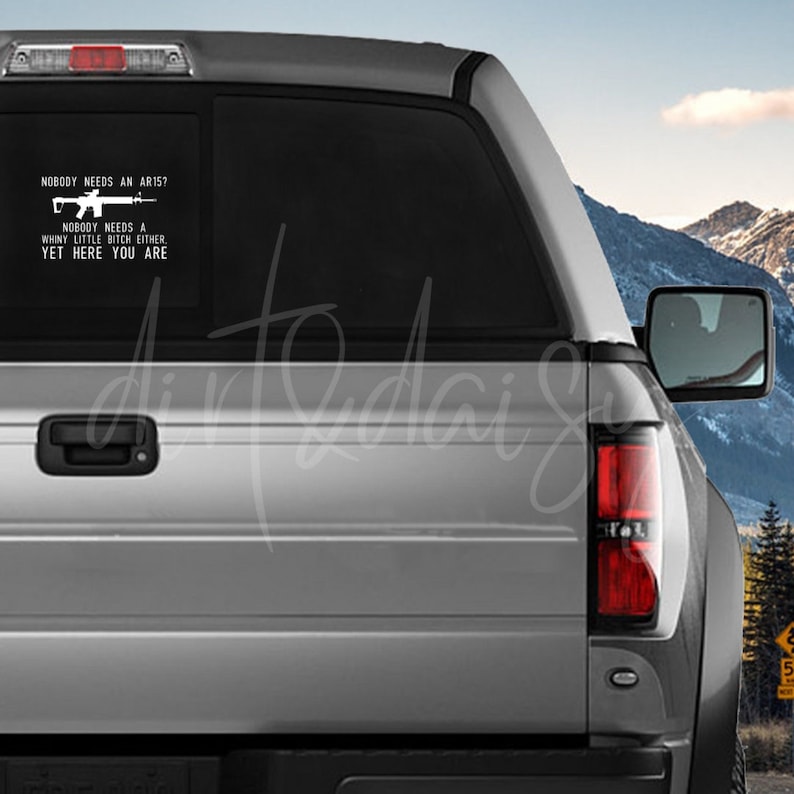 AR15 Decal, AR15 Stickers, Pro Gun Decals, Pro Gun Stickers, Truck ...