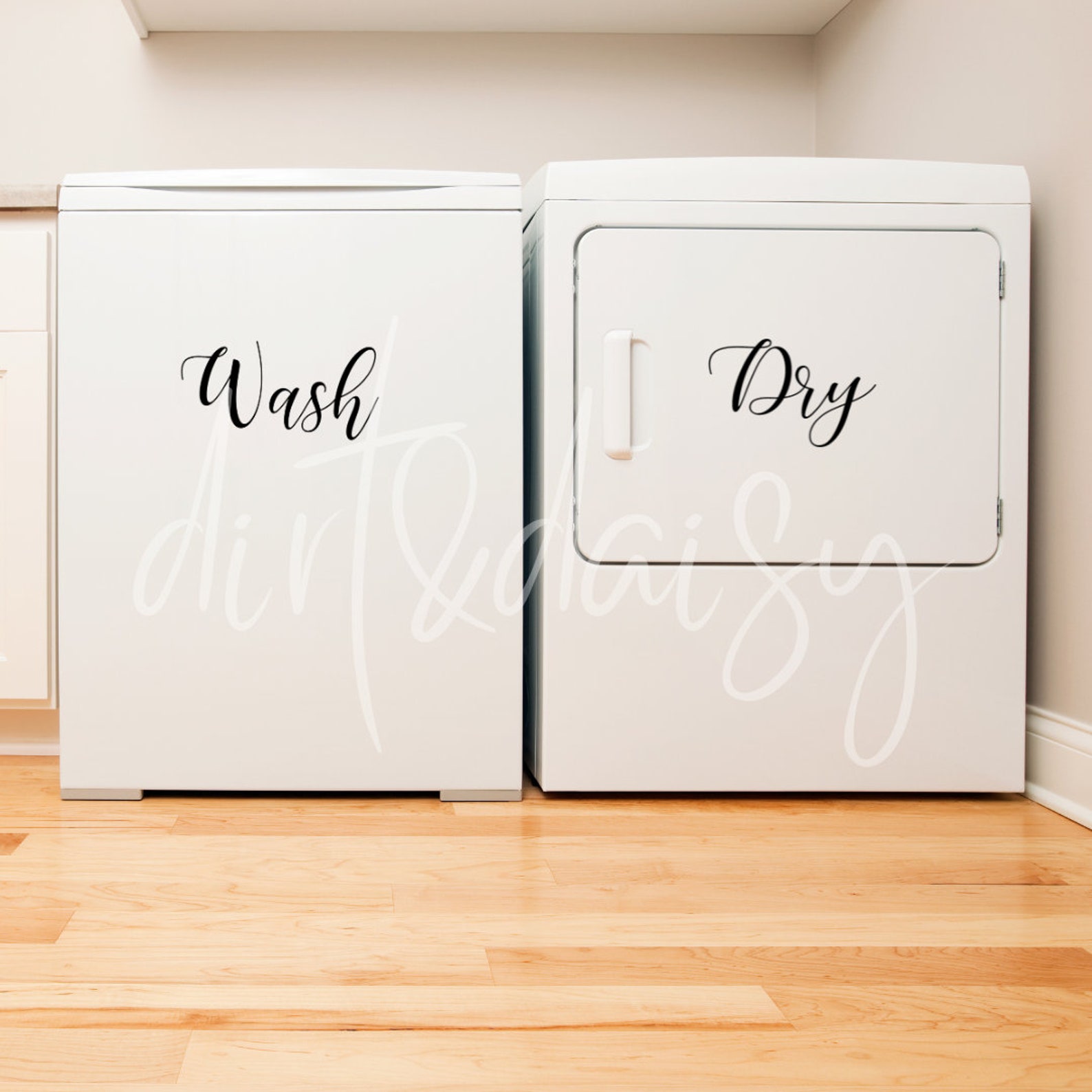 Wash and Dry Stickers, Wash and Dry Decal, Laundry Room Labels, Laundry ...