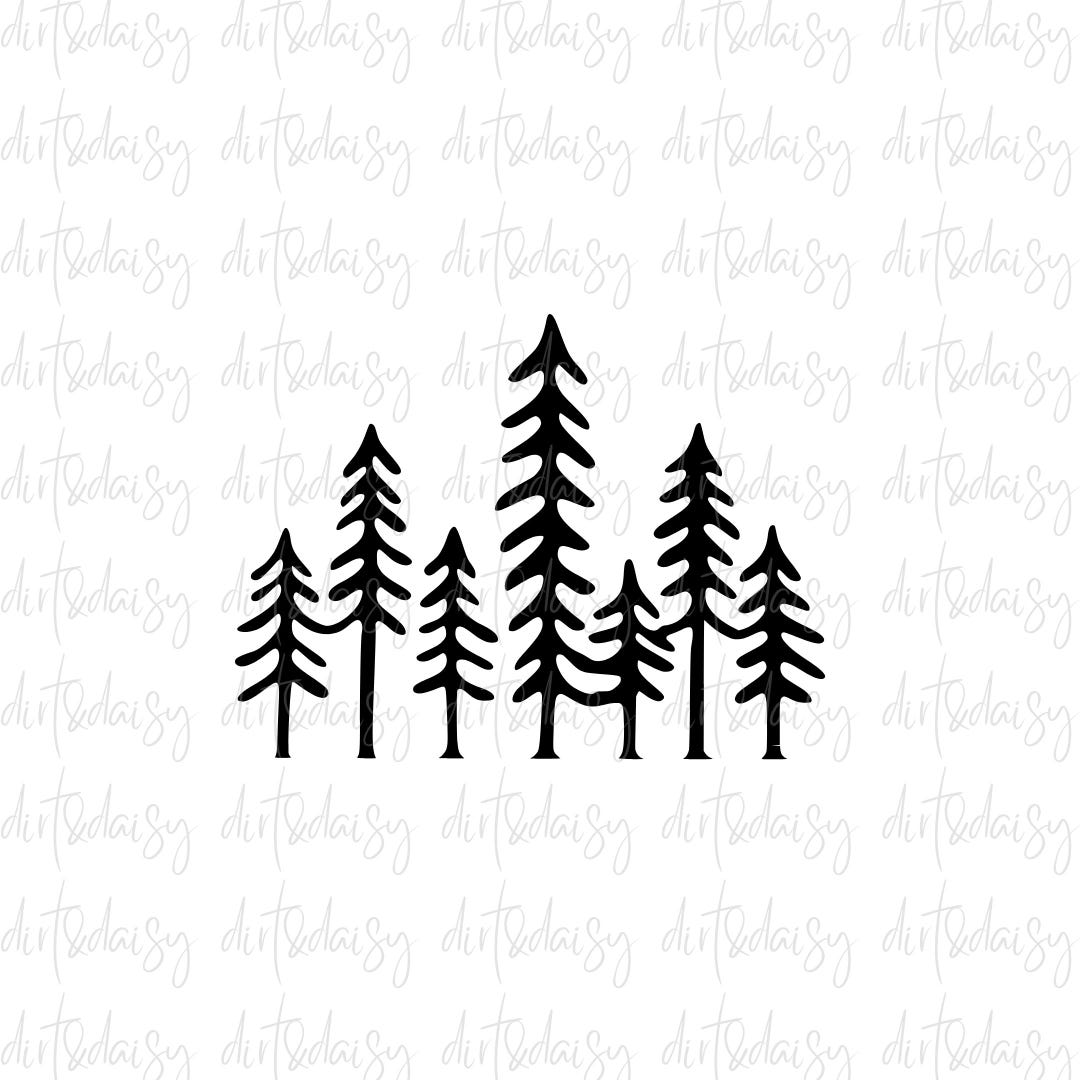Tree Svg File, SVG Files, Digital Download, Mountain Svg Files, Trees ...