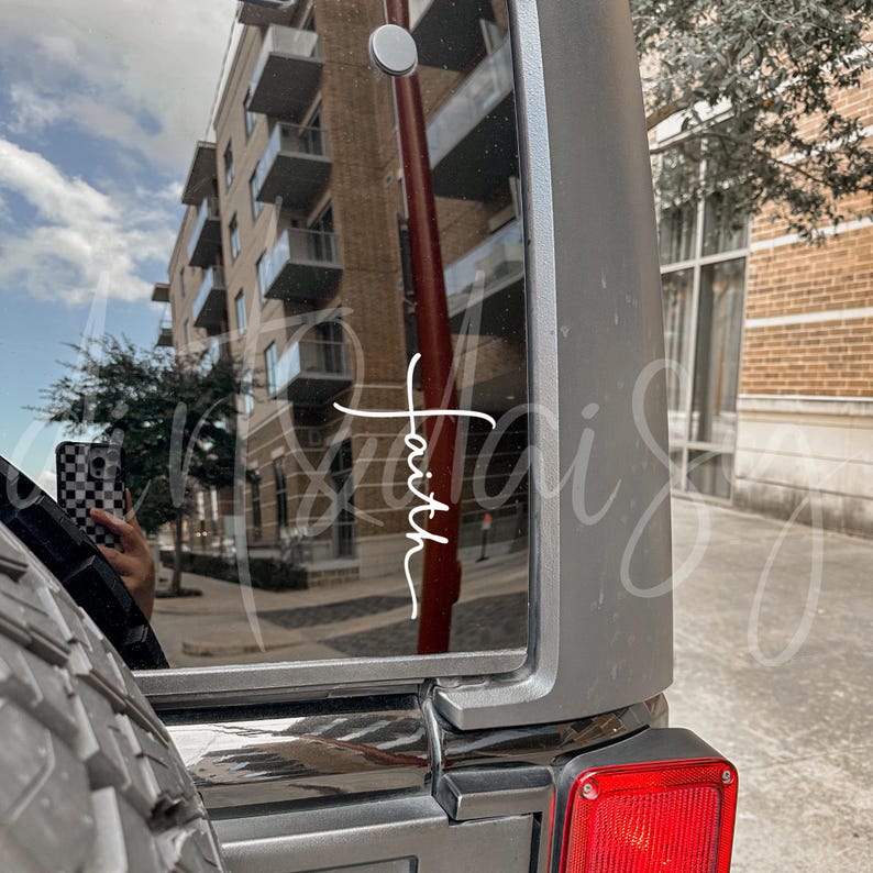 Faith Cross Decal, Faith Decal, Cross Stickers, Cross Car Decal, Cross ...
