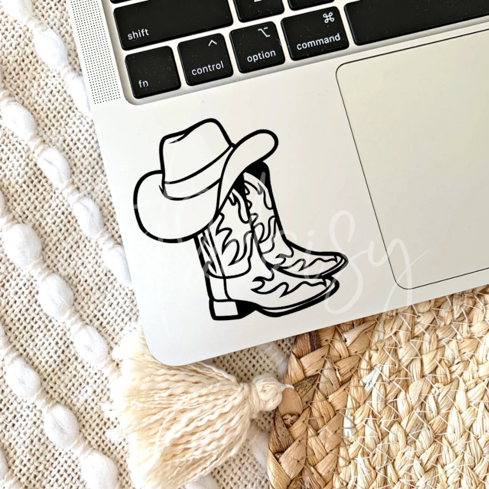 Cowboy Boot Decal, Cowboy Boot Sticker, Western Stickers, Cute Country ...