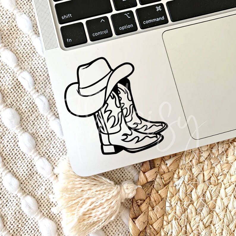 Cowboy Boot Decal, Cowboy Boot Sticker, Western Stickers, Cute Country ...