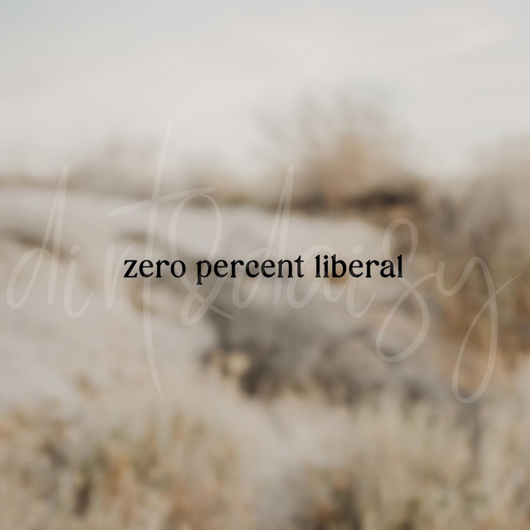 Zero Percent Liberal Decal, Zero Percent Liberal, Republican Decals ...