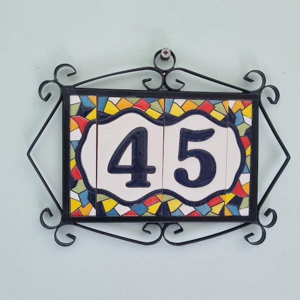 Vertical House Number Spanish - Etsy
