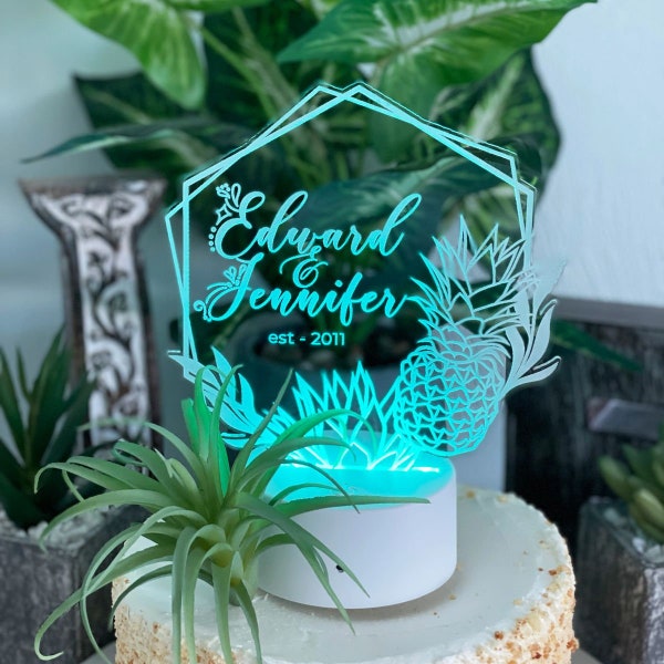 Light up Cake Topper - Etsy