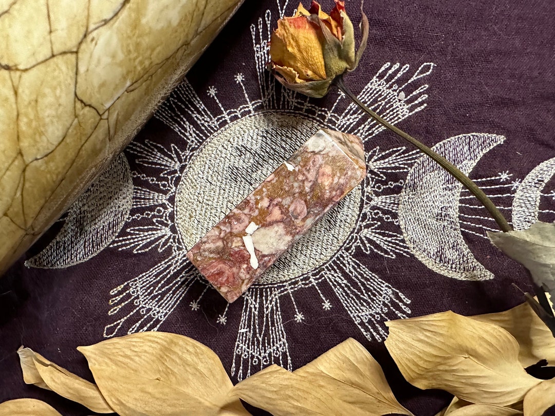 Rose Garden Jasper Point Porcelain Jasper Pagan Witchcraft - Etsy