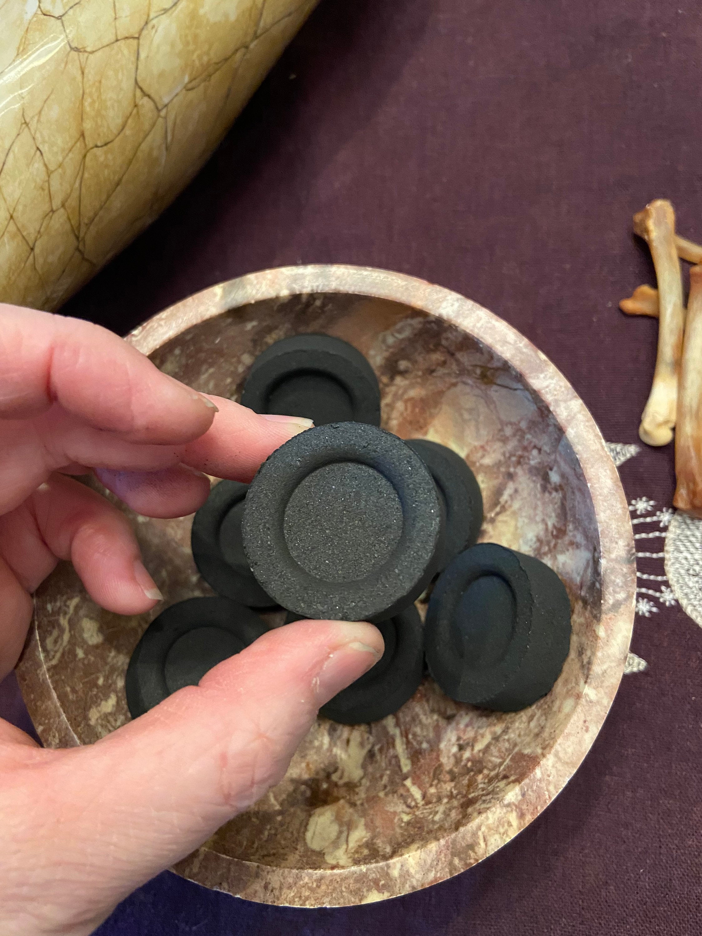 Charcoal Disks Loose Incense Burner Pagan Witchcraft - Etsy