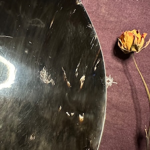 Hand Carved Buffalo Horn Circular Bowl, All Natural, Pagan, Witchcraft ...