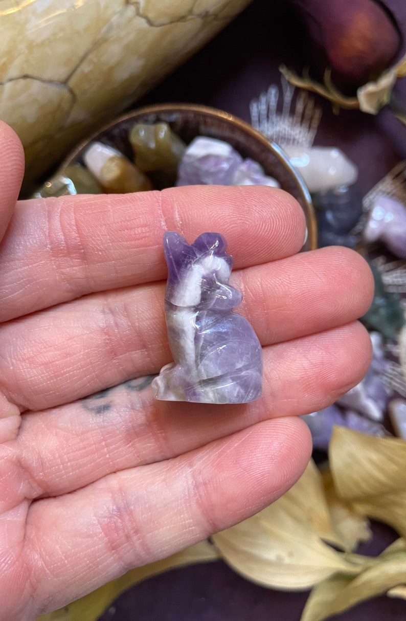 Howling Wolf Carving Wolf Crystal Carving All Natural - Etsy