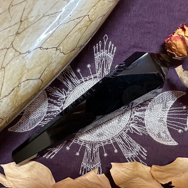 Obsidian Wand - Etsy